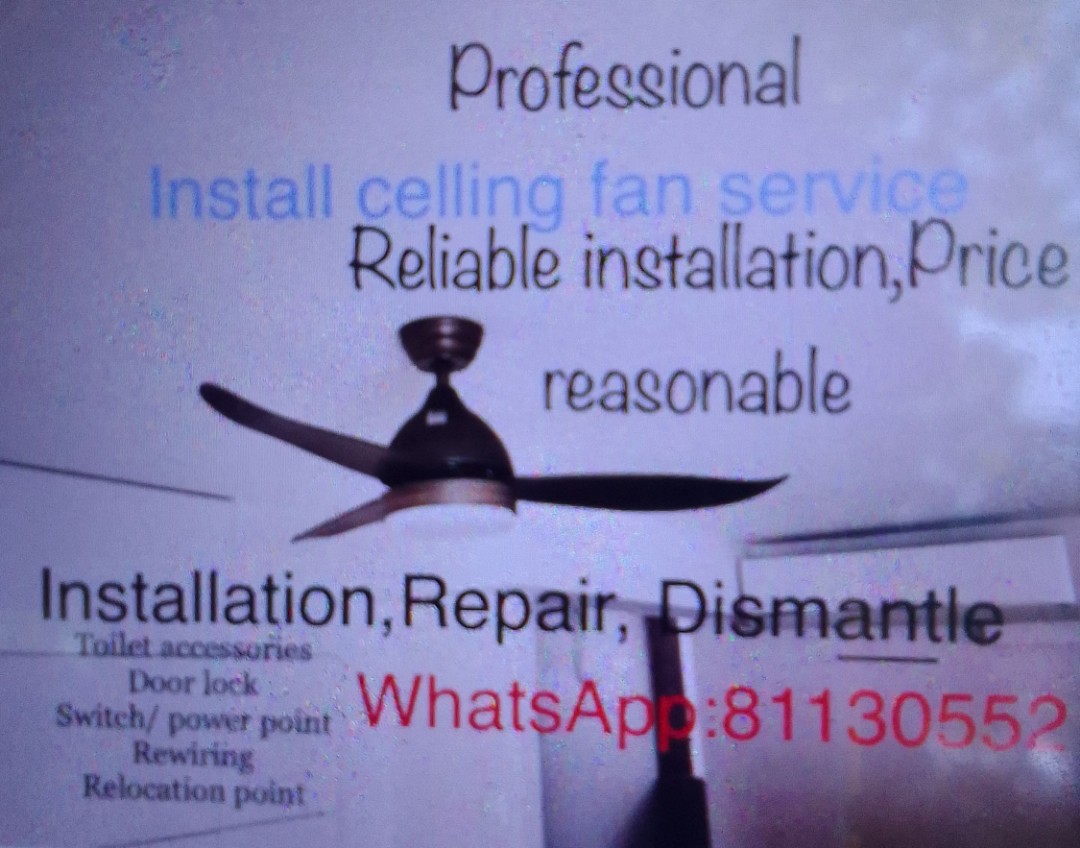 Install fan, TV & Home Appliances, Air Conditioners & Heating on Carousell