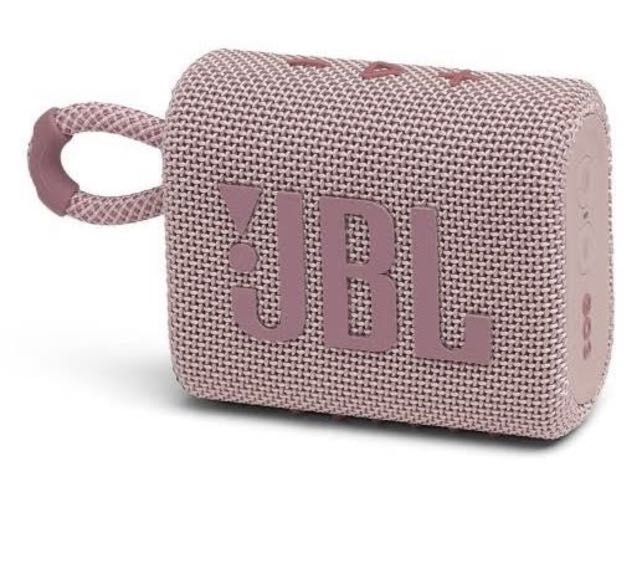 JBL Go 3 Portable Waterproof Speaker - Pink, Audio, Portable Music ...