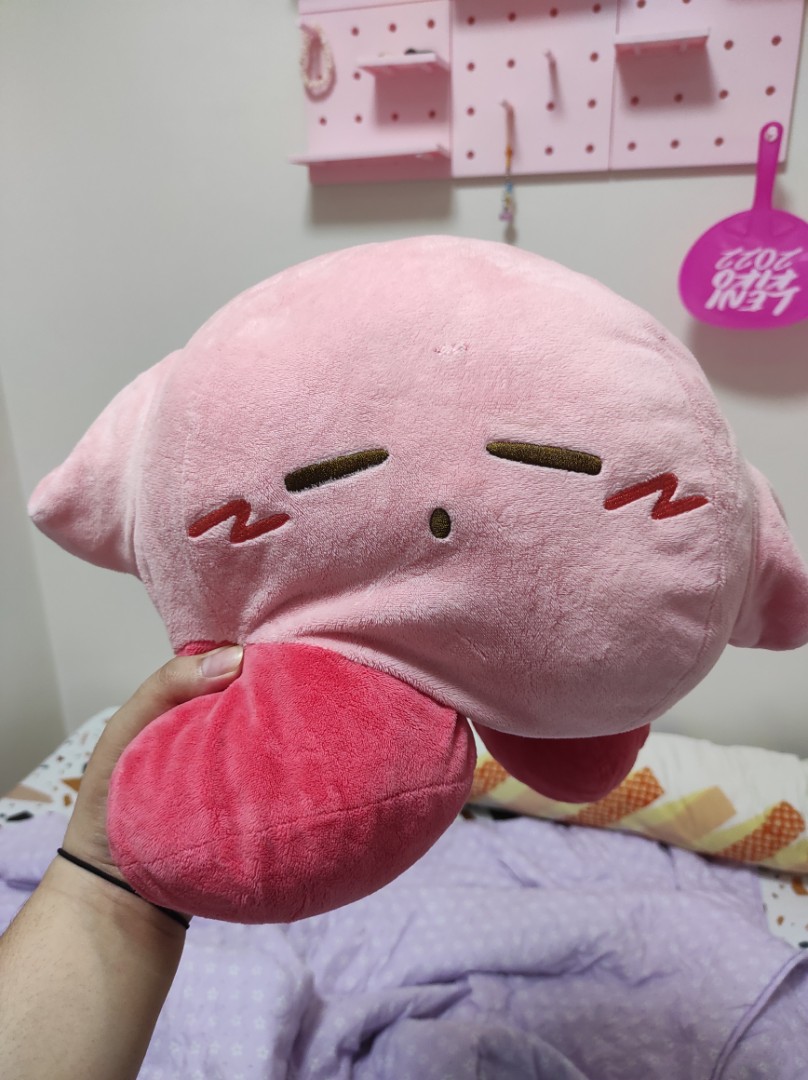 Kirby Sleeping Stuffed Plush Toy, Hobbies & Toys, Toys & Games on Carousell