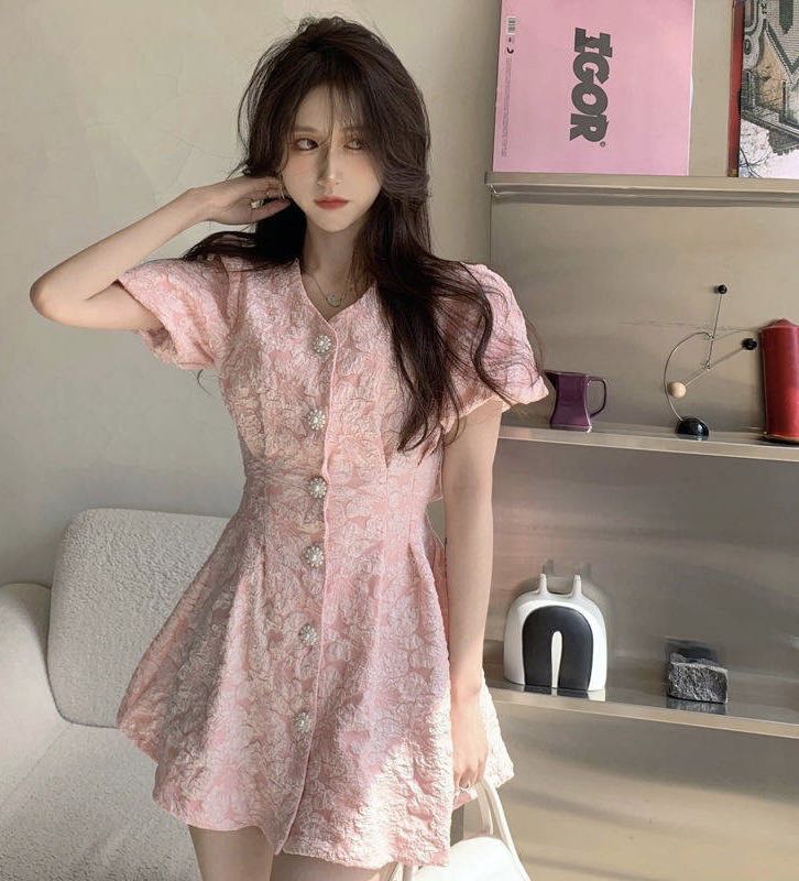 Korean Tweed Dress, Women's Fashion, Dresses & Sets, Dresses on Carousell
