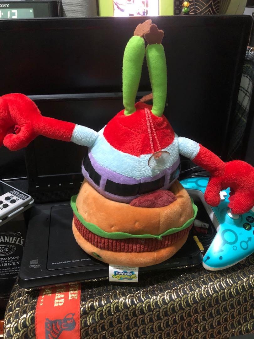 Krabby patty and mr krabs plush toy set, Hobbies & Toys, Toys & Games ...