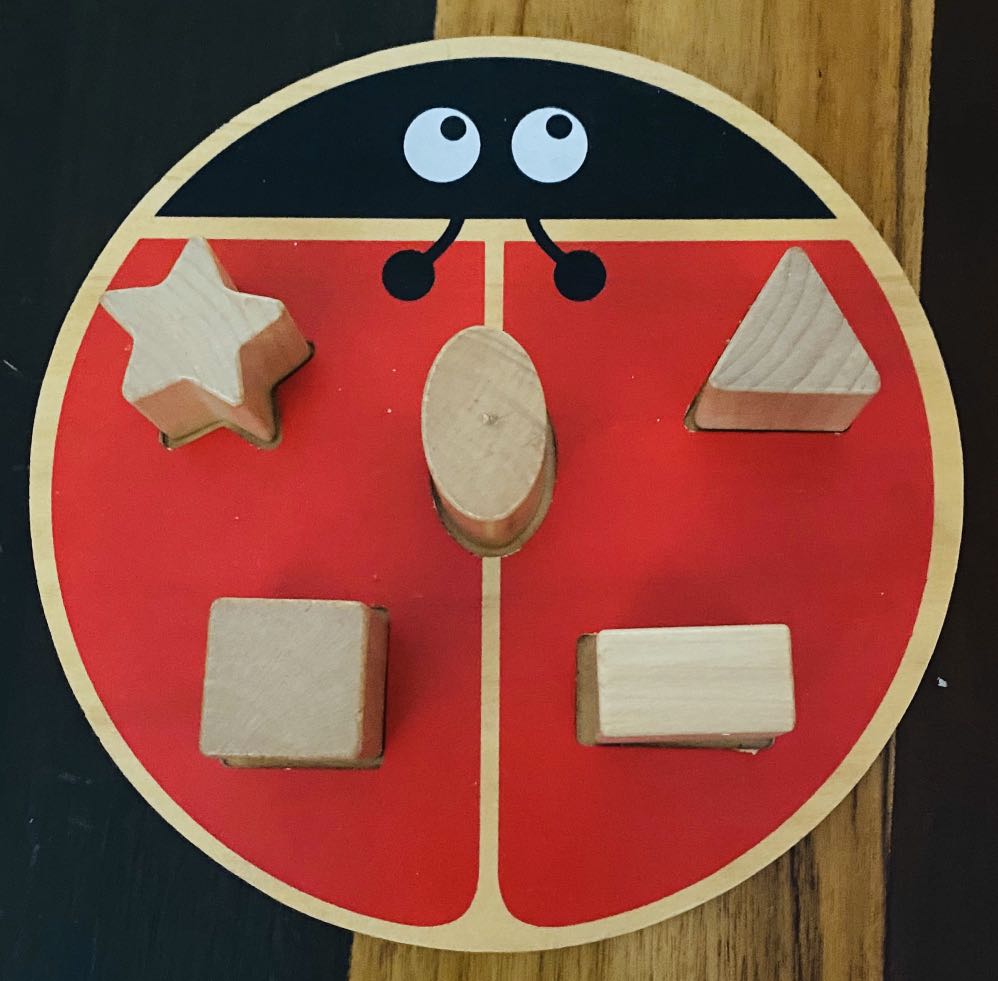 Ladybug Wooden Shape Puzzle, Hobbies & Toys, Toys & Games on Carousell