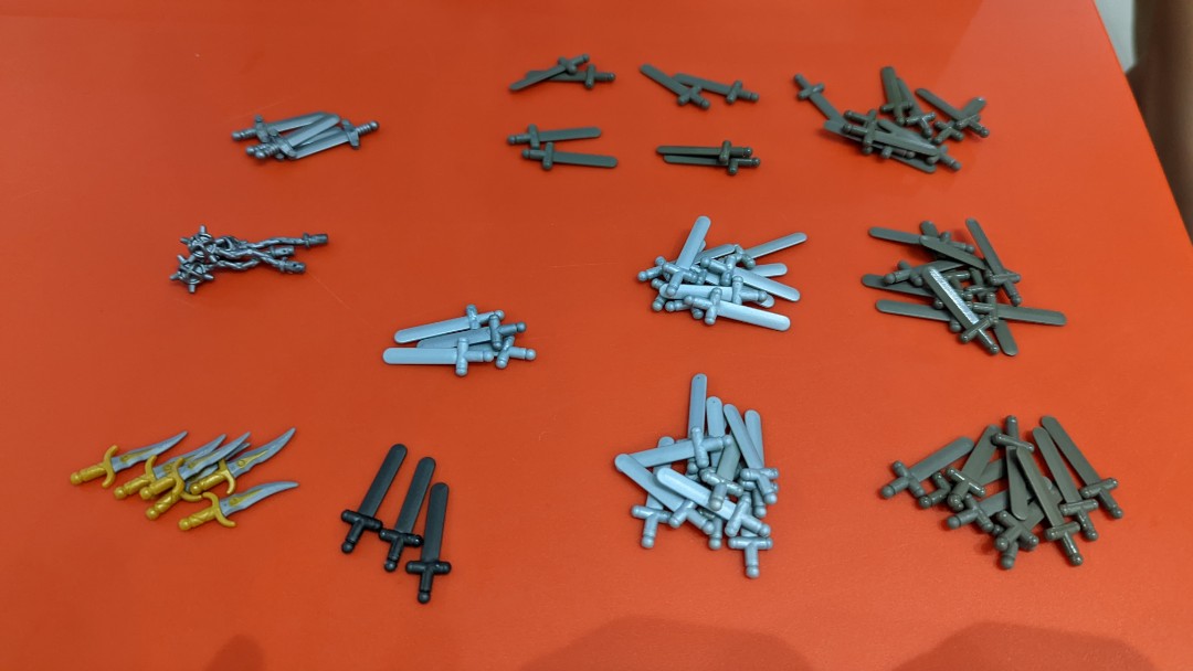Lego swords, Hobbies & Toys, Toys & Games on Carousell