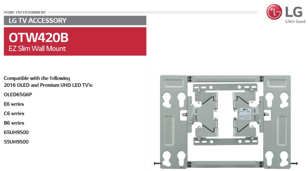 LG Electronics OTW420B EZ Slim Wall Mount, TV & Home Appliances, TV ...