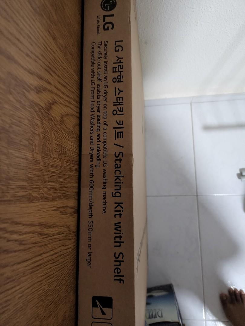 LG stacking kit with shelf, TV & Home Appliances, Washing Machines and ...