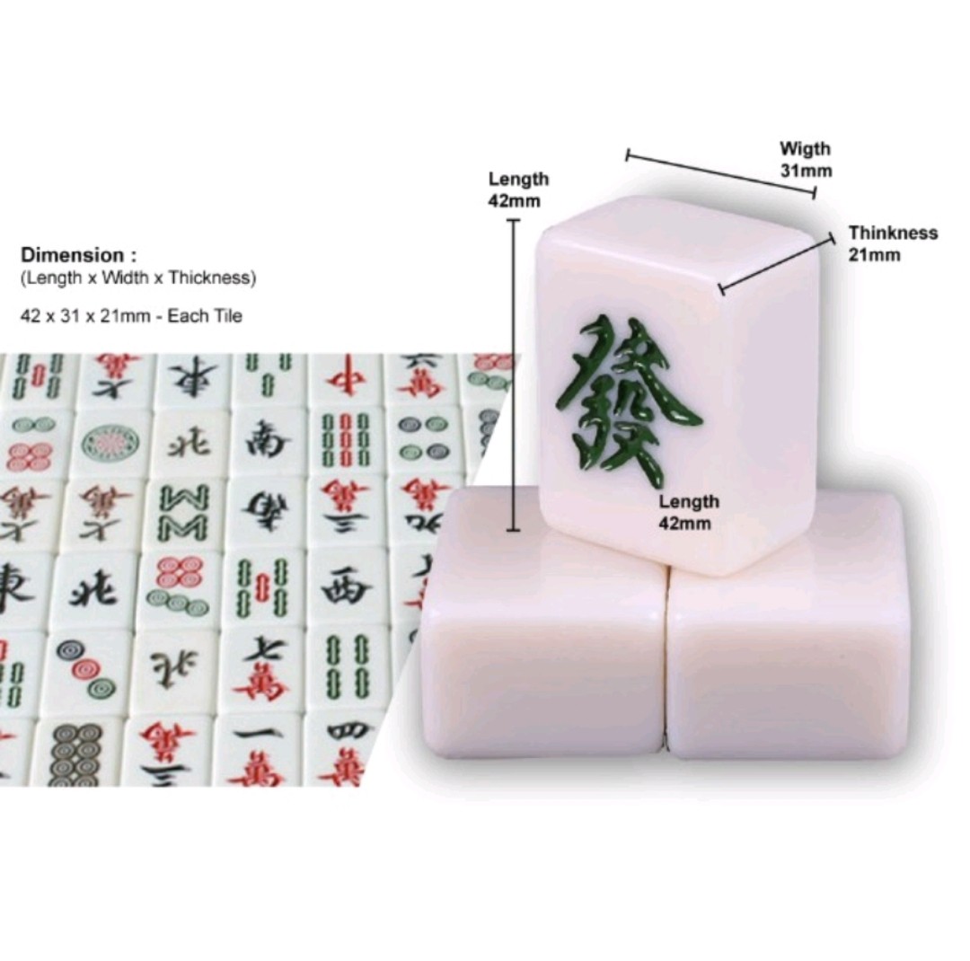Singapore Mah Jong tiles - large, Hobbies & Toys, Toys & Games on Carousell
