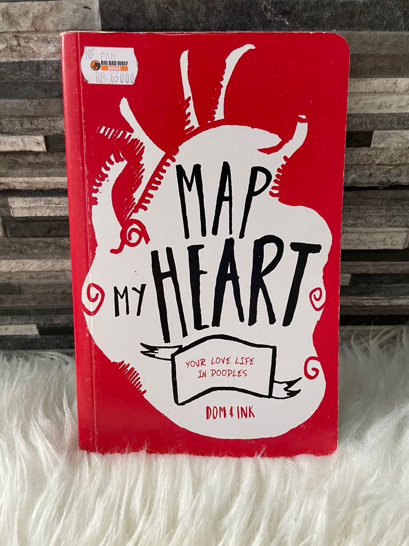 Buku Map My Heart by Dom & Ink, Buku & Alat Tulis, Buku di Carousell
