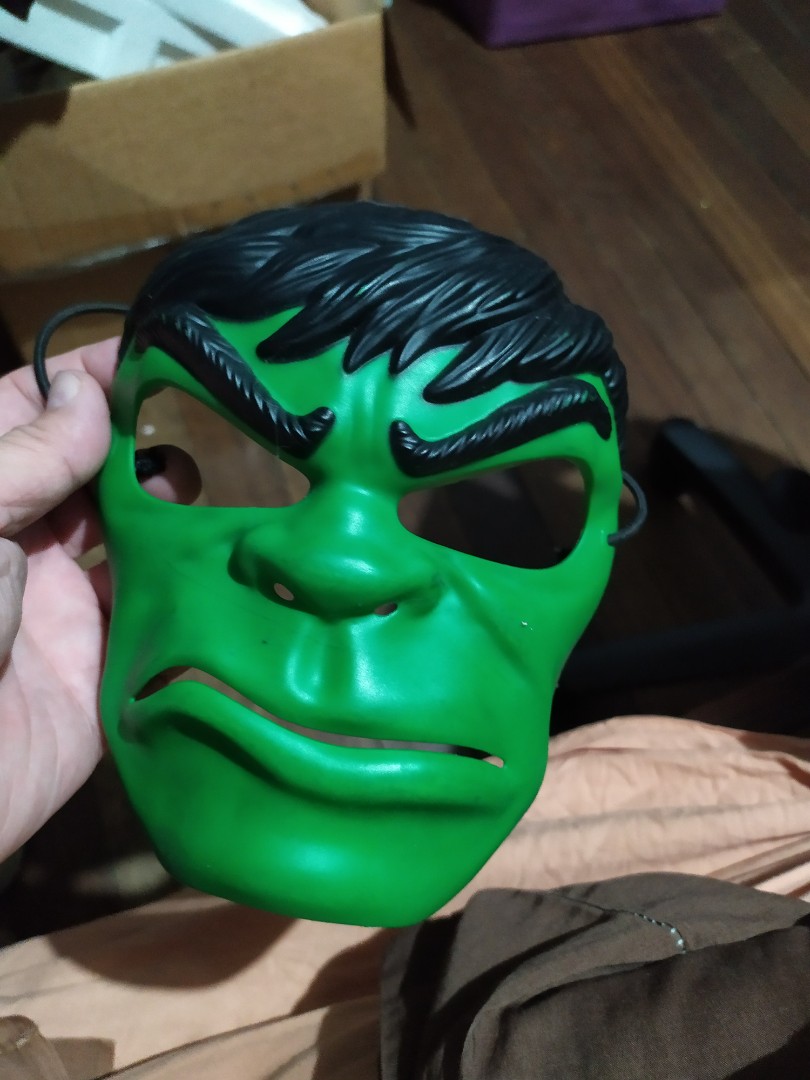 Marvel hulk mask for kids, Hobbies & Toys, Toys & Games on Carousell
