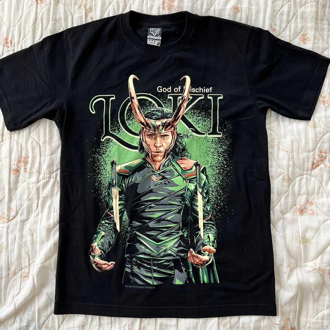 Marvel Loki Graphic T-shirt, Men's Fashion, Tops & Sets, Tshirts & Polo ...