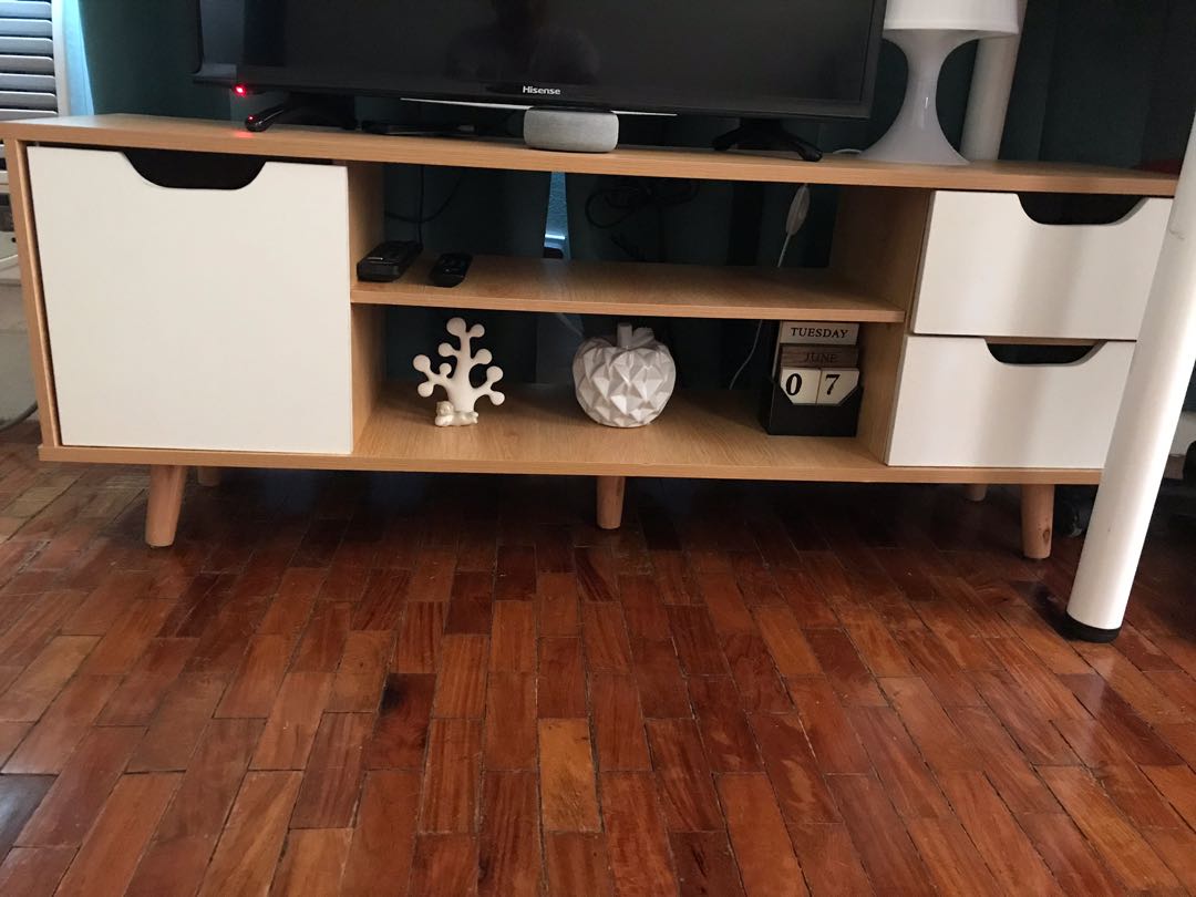 Minimalist tv rack, Furniture & Home Living, Furniture, TV Consoles on ...