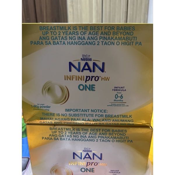 Nan infini pro One 0-6 1.4kg, Babies & Kids, Nursing & Feeding ...