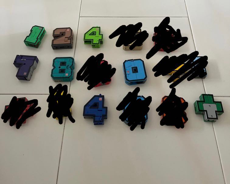 Numbers Transformer Robots, Hobbies & Toys, Toys & Games on Carousell