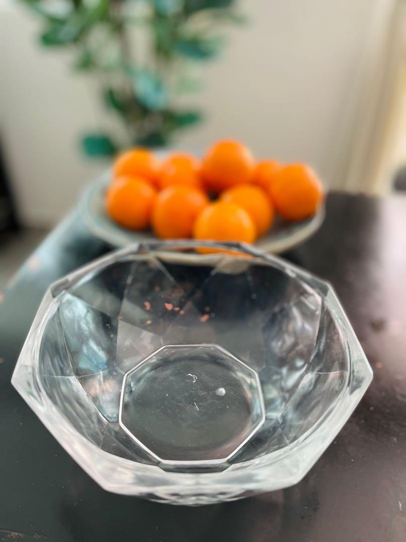 Octagon-shaped glass bowl, Furniture & Home Living, Kitchenware ...
