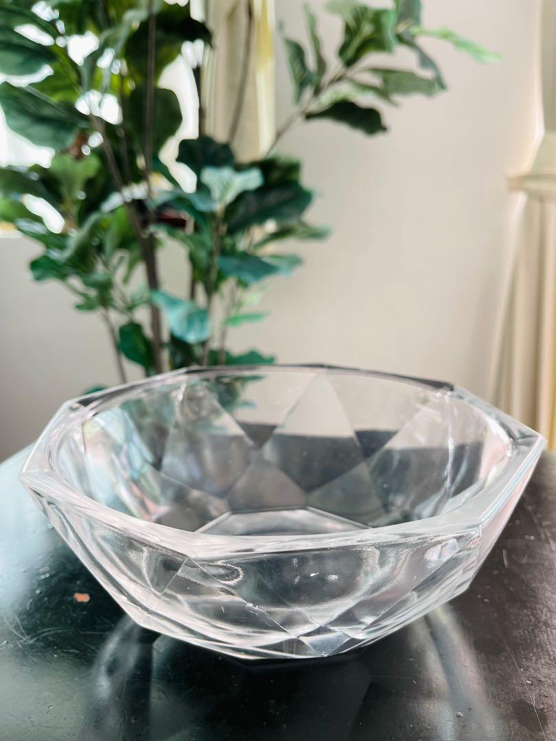 Octagon-shaped glass bowl, Furniture & Home Living, Kitchenware ...
