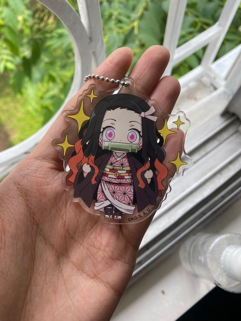 Official Merch Kimetsu no yaiba demon slayer acrylic key chain nezuko ...
