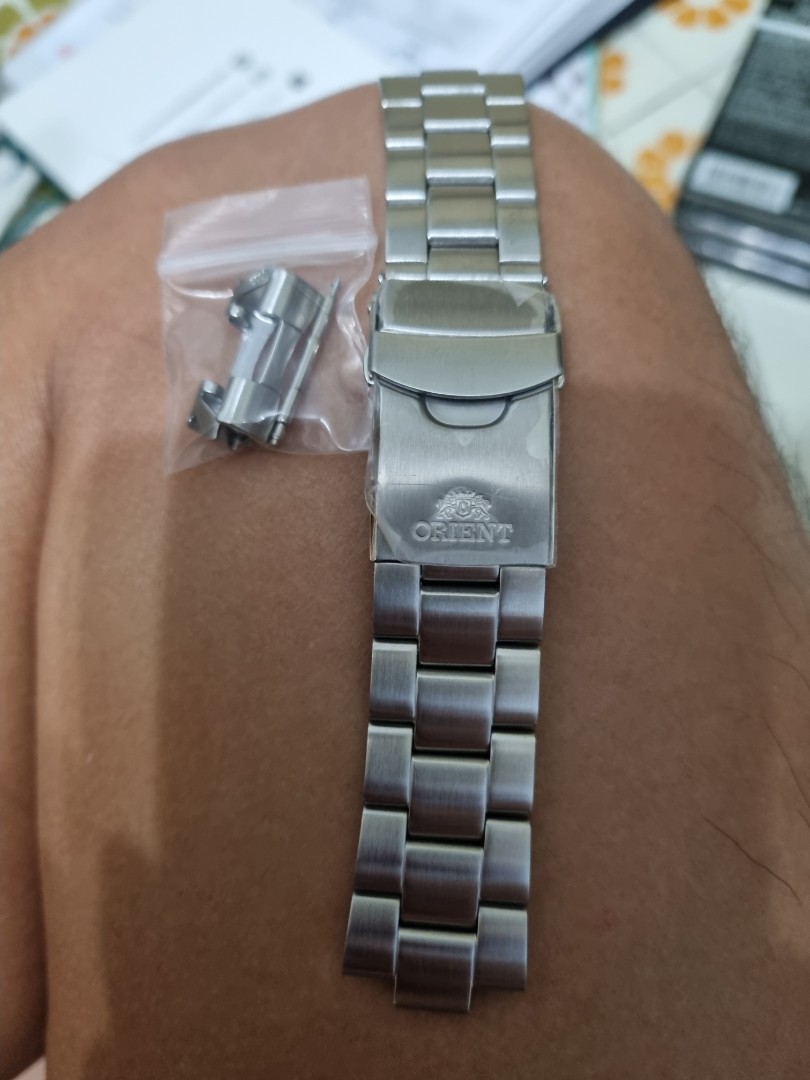 Orient metal strap 22mm, Luxury, Watches on Carousell