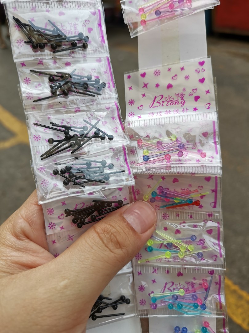 Plastic adult ear stick black colour, Women's Fashion, Jewelry ...