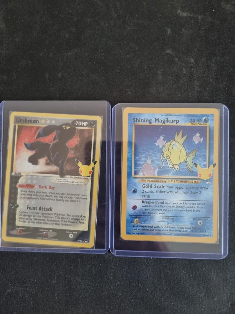 Pokemon Celebrations Gold Star Umbreon Shining Magikarp, Hobbies & Toys ...