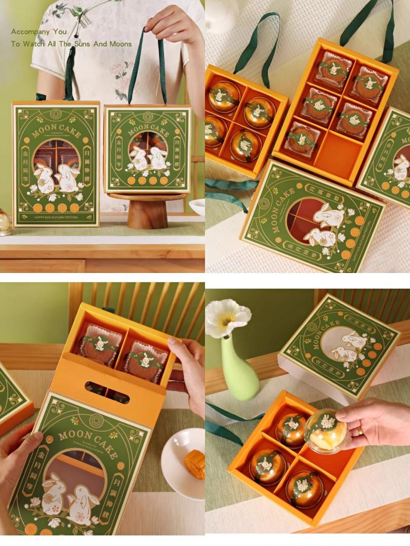 Ready Stock ~ Mooncake Box Packaging Mooncake Gift Box Mooncake Food ...