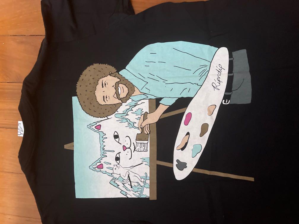 Rip N dip bob ross, Men's Fashion, Tops & Sets, Tshirts & Polo Shirts ...