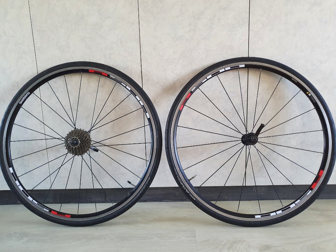 Road bike wheelset Shimano R500 with 10 speed cassette, Sports ...