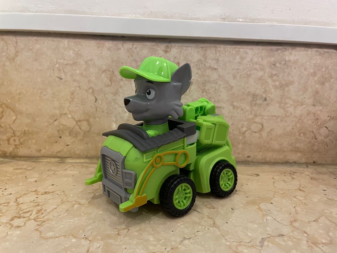 Rocky Paw Patrol car robot, Bayi & Anak, Mainan & Baby Walker di Carousell