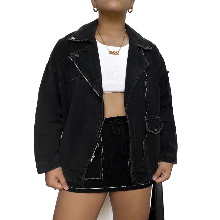 semi tattered denim jacket, Women's Fashion, Coats, Jackets and ...
