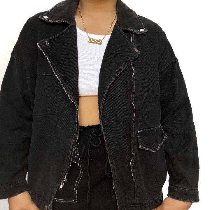 semi tattered denim jacket, Women's Fashion, Coats, Jackets and ...