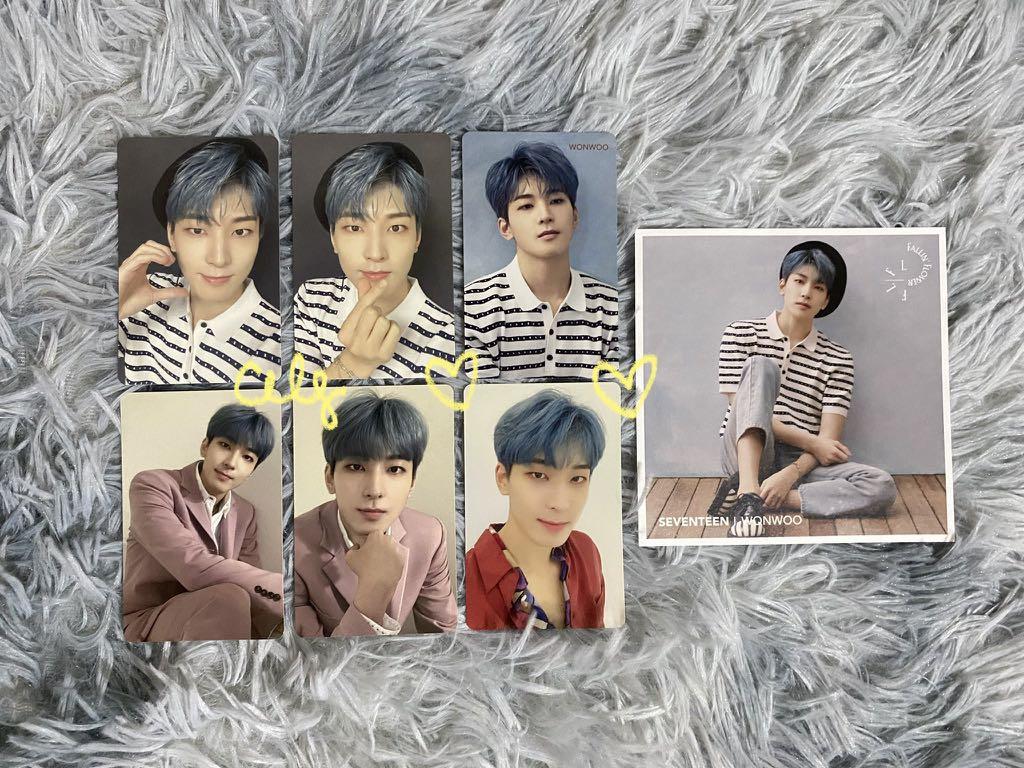 SEVENTEEN SVT WONWOO fallin' flower photocard set, Hobbies & Toys ...