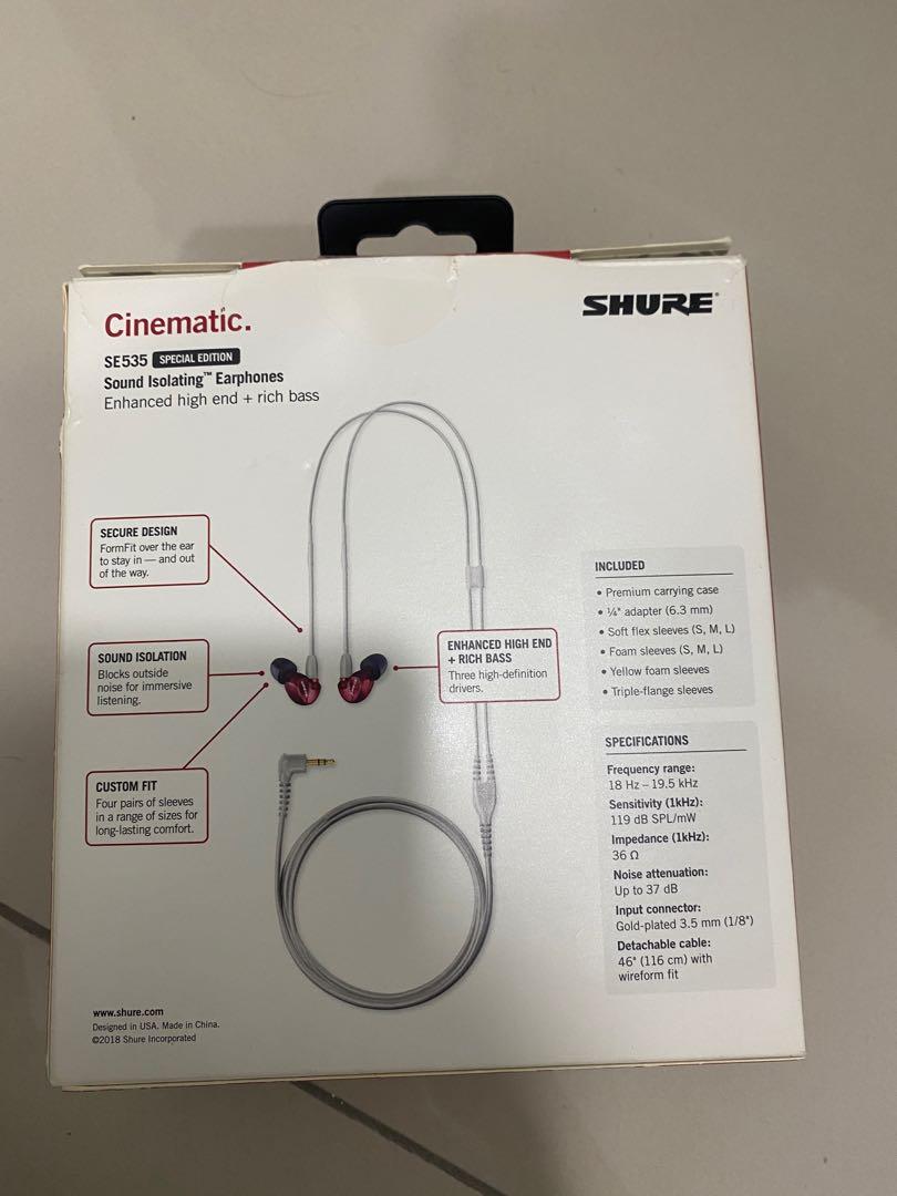 Shure SE535 special edition iem, Audio, Earphones on Carousell