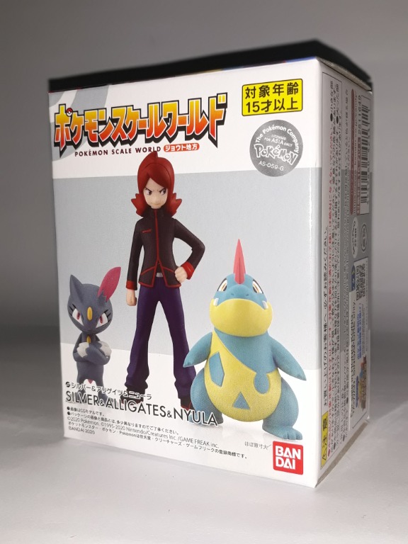Silver, Croconaw, & Sneasel Pokemon Scale World Johto by Bandai ...