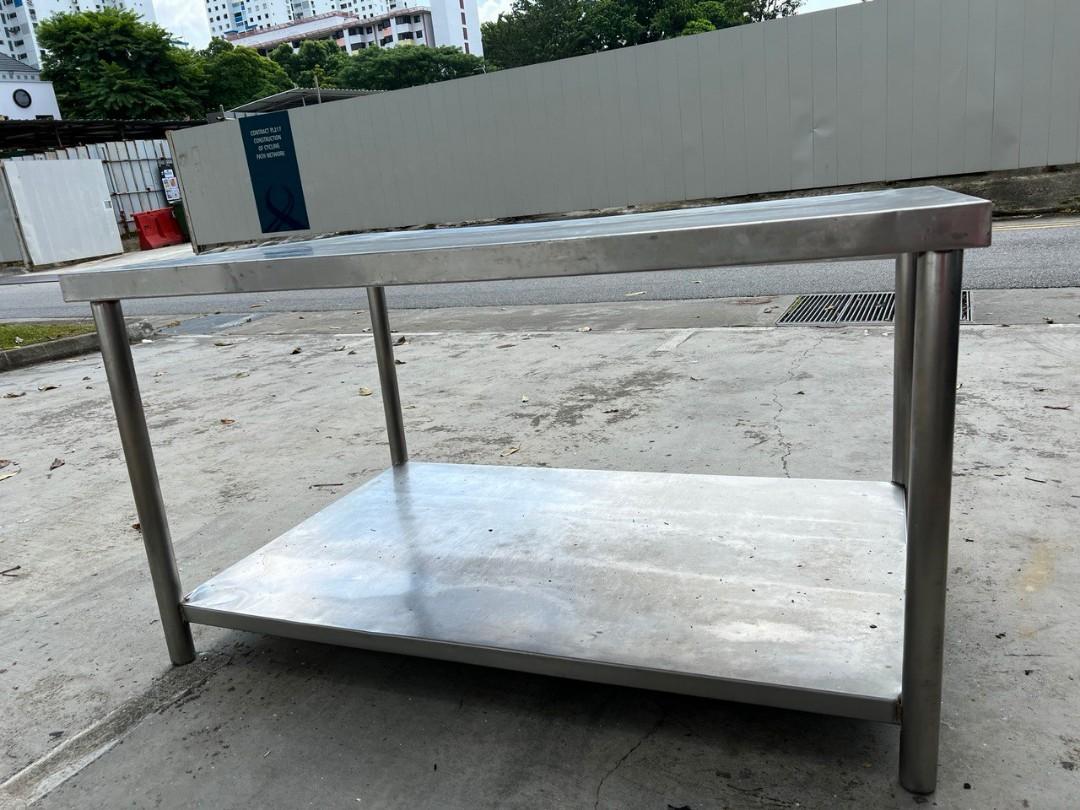 Stainless steel tables (2 sizes), Furniture & Home Living, Furniture ...