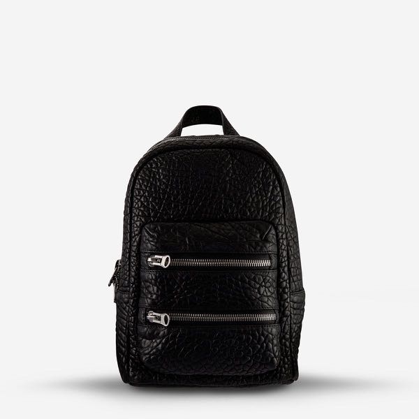 Status Anxiety Racketeer Leather Backpack in Black Pebble, Women's ...