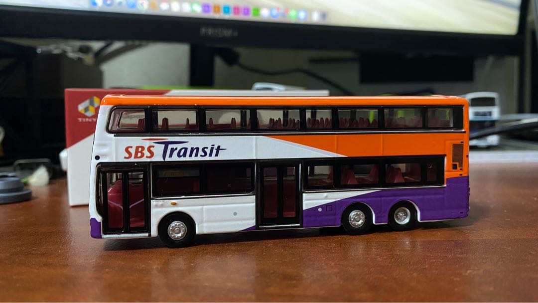 Tiny B9TL purple bus, Hobbies & Toys, Memorabilia & Collectibles ...