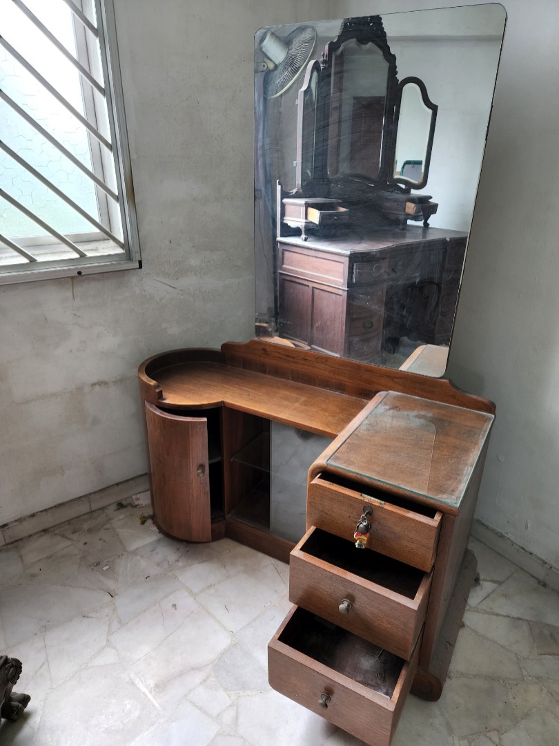 40s Vintage Dressing Table, Furniture & Home Living, Furniture, Shelves ...