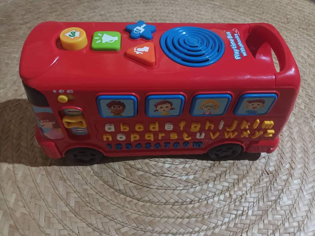 Vtech Play and Learn Phonics Bus, Babies & Kids, Infant Playtime on ...