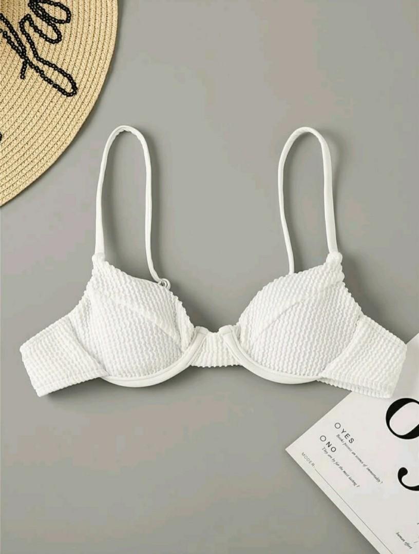 White Bikini two piece swimsuit, Women's Fashion, Swimwear, Bikinis ...