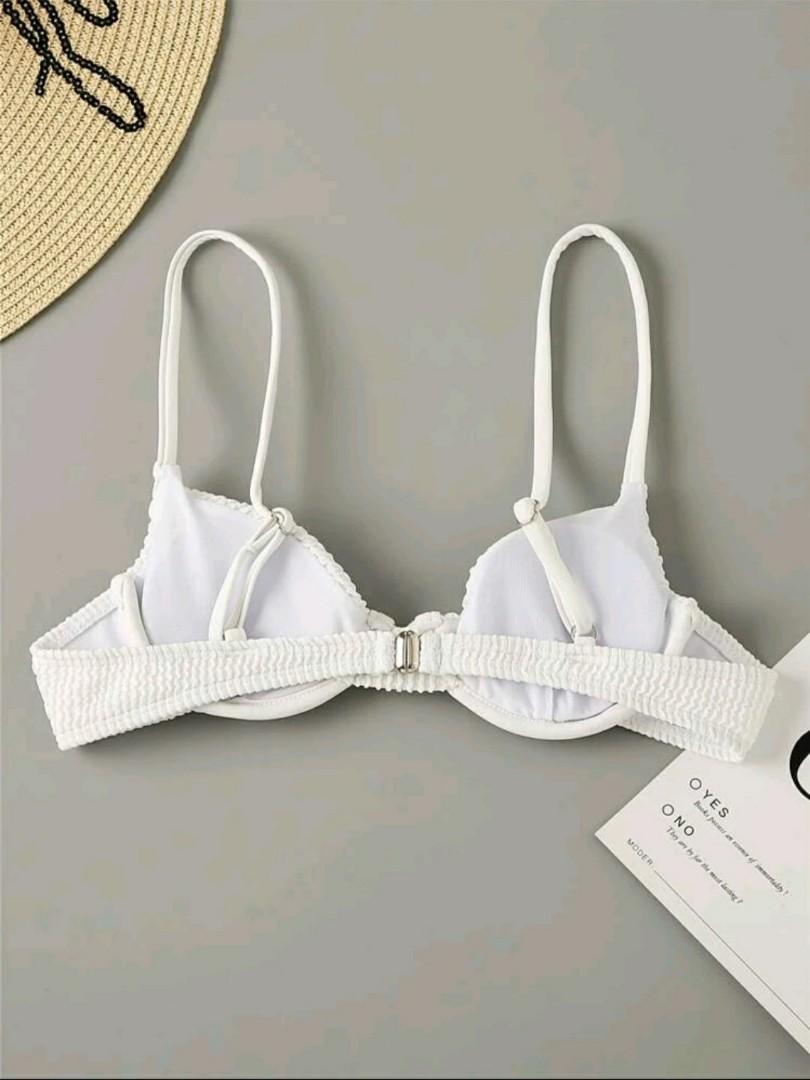White Bikini two piece swimsuit, Women's Fashion, Swimwear, Bikinis ...