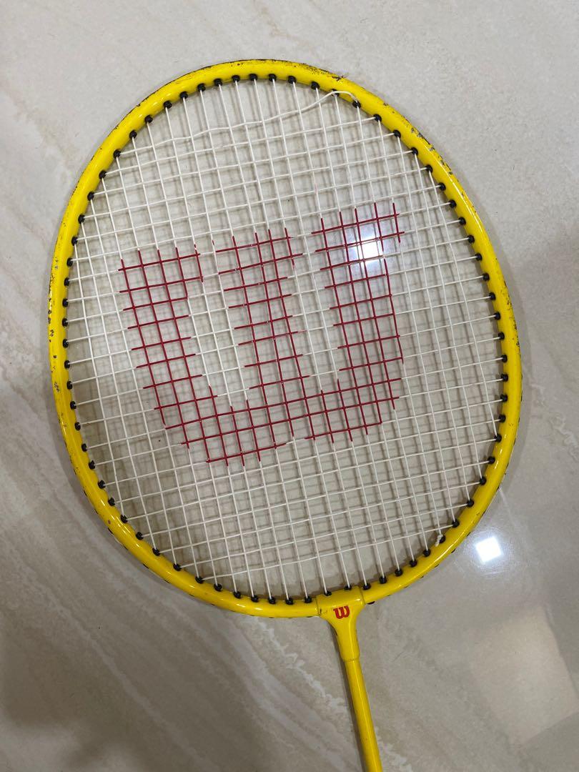Wilson reaction 70 and champ 90 badminton racket, Sports Equipment ...