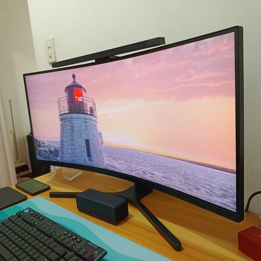 Xiaomi 34" inches Ultrawide Screen Computer PC Curved Gaming Monitor ...