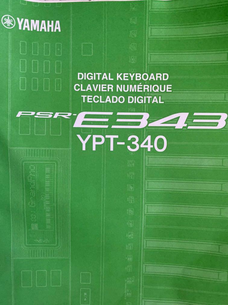 Yamaha Keyboard PSR E343 YPT 340, Hobbies & Toys, Music & Media ...