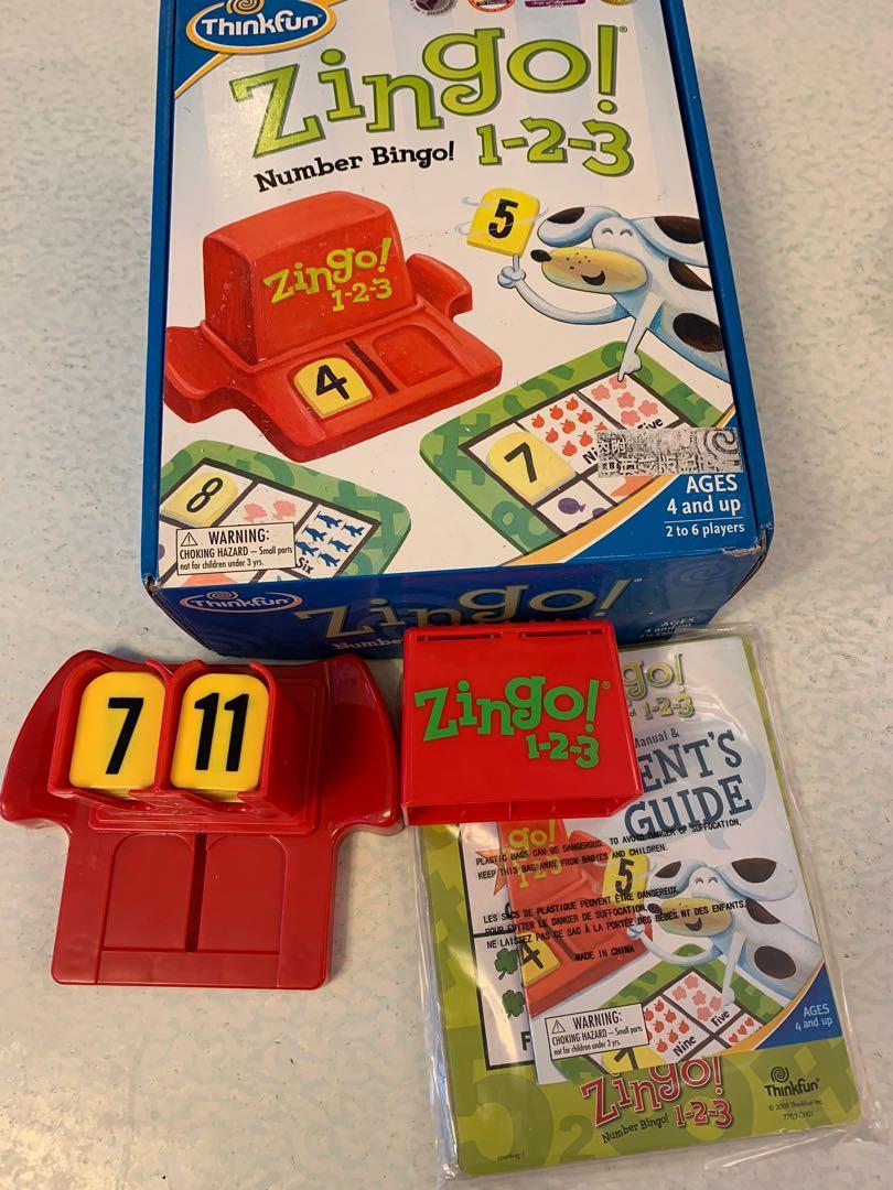 Zingo 1-2-3 Bingo Game, 興趣及遊戲, 玩具 & 遊戲類 - Carousell