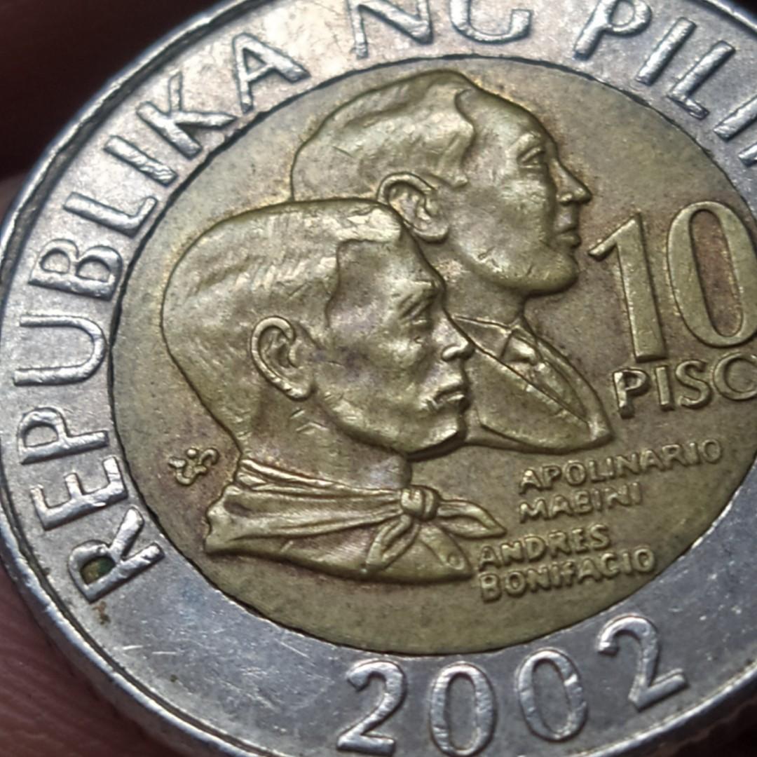 10 peso 2002 1b double die error, Hobbies & Toys, Memorabilia ...
