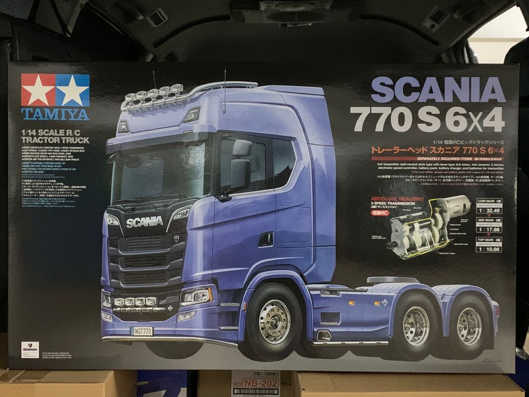 1/14 Tamiya 56368 Scania 770 S 6X4, 興趣及遊戲, 玩具 & 遊戲類 - Carousell
