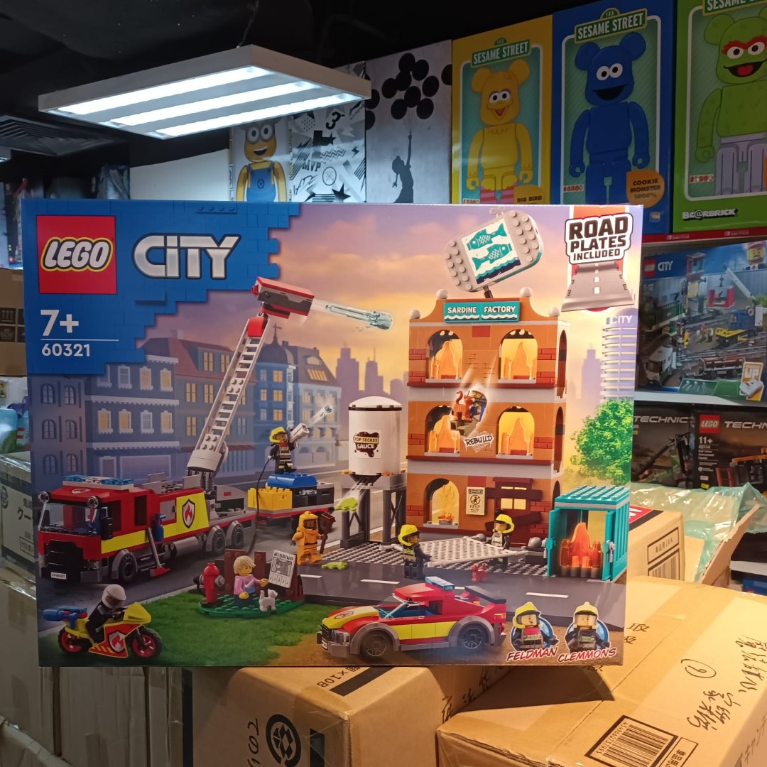 (旺角家樂坊9樓/沙田連城廣場4樓 門市現貨) 全新 LEGO 60321 Fire Brigade (City), 興趣及遊戲, 玩具 ...