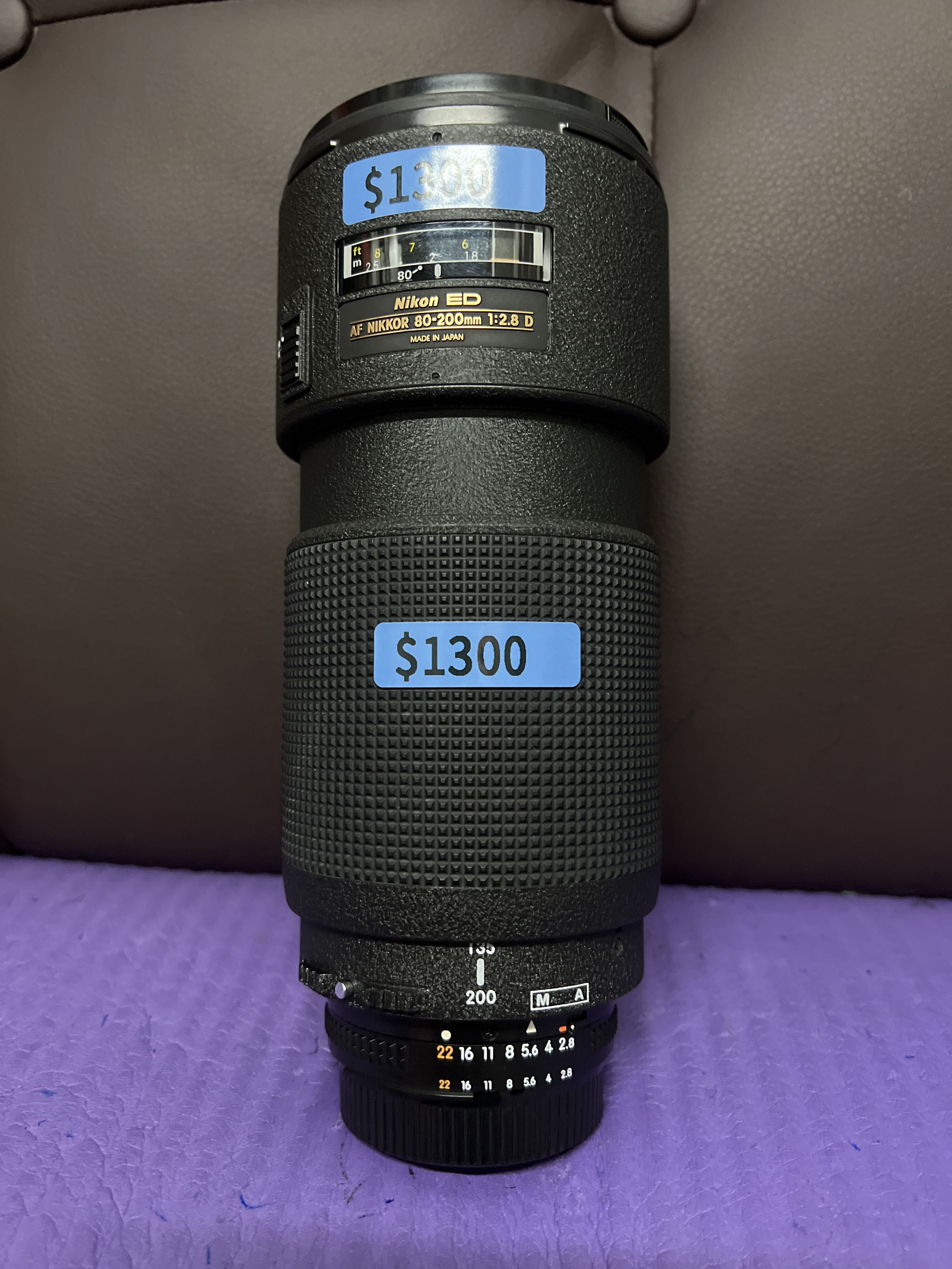 超平 新淨靚仔 Nikon 80-200 80-200mm F2.8 LB2 小黑二, 攝影器材, 鏡頭及裝備 - Carousell