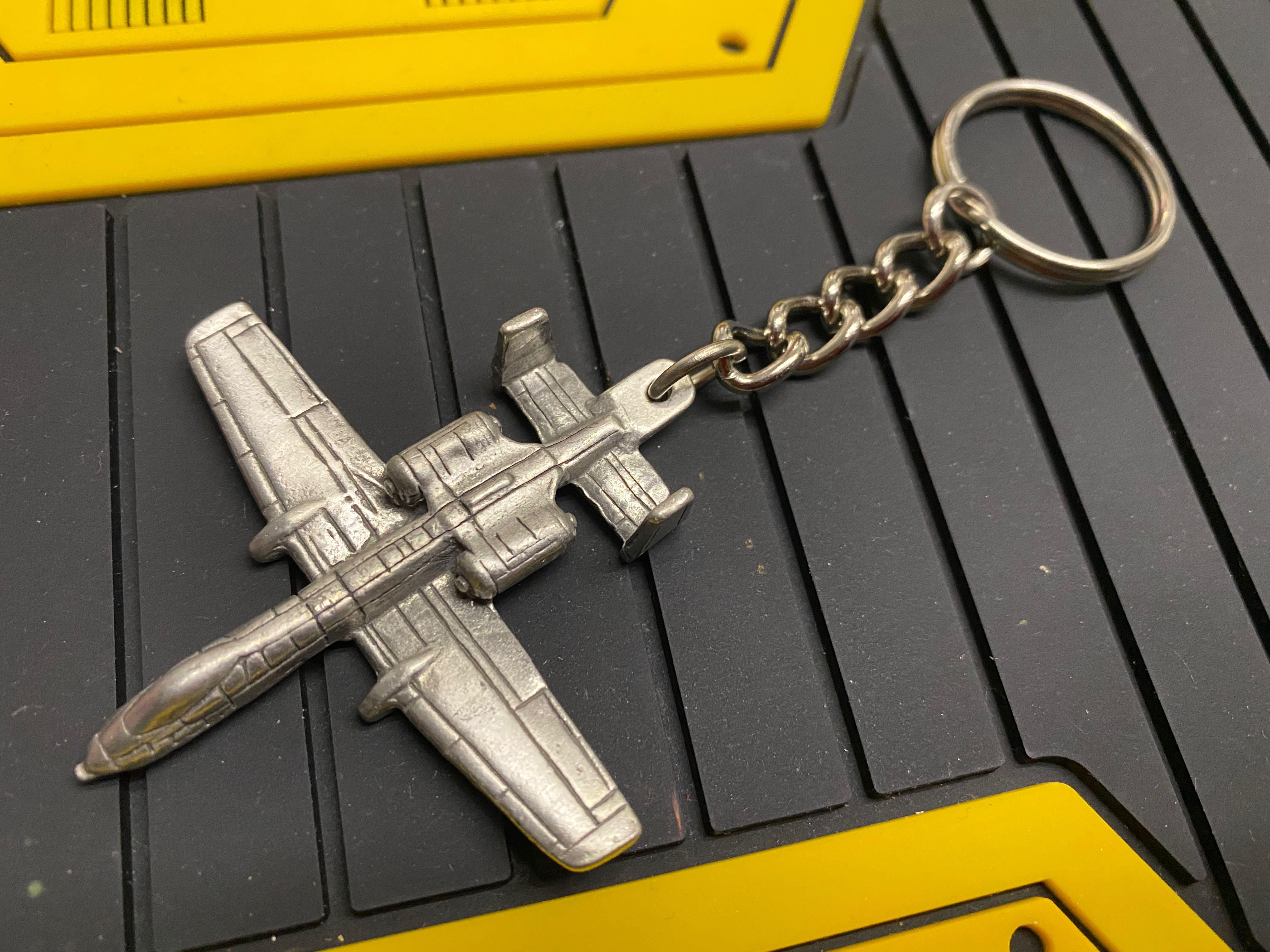 A-10 Warthog airplane aircraft pewter keychain top gun topgun maverick ...