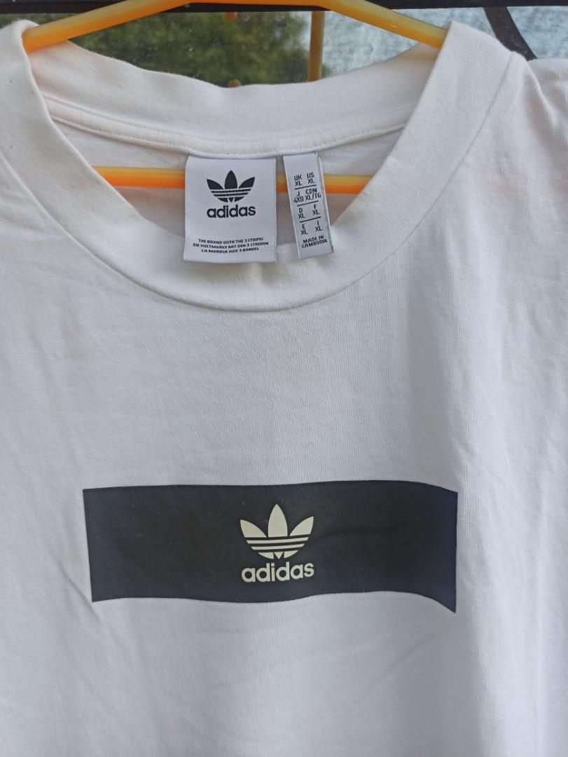 Adidas Box Logo, Men's Fashion, Tops & Sets, Tshirts & Polo Shirts on ...