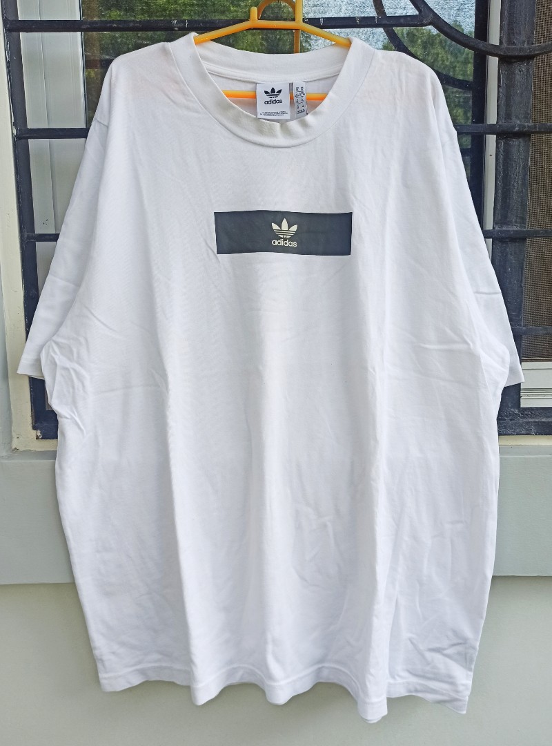 Adidas Box Logo, Men's Fashion, Tops & Sets, Tshirts & Polo Shirts on ...