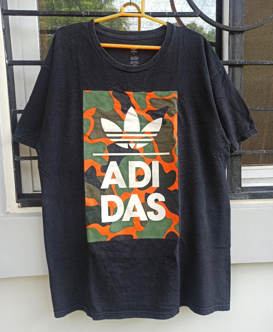 Adidas Camo Shirt, Men's Fashion, Tops & Sets, Tshirts & Polo Shirts on ...